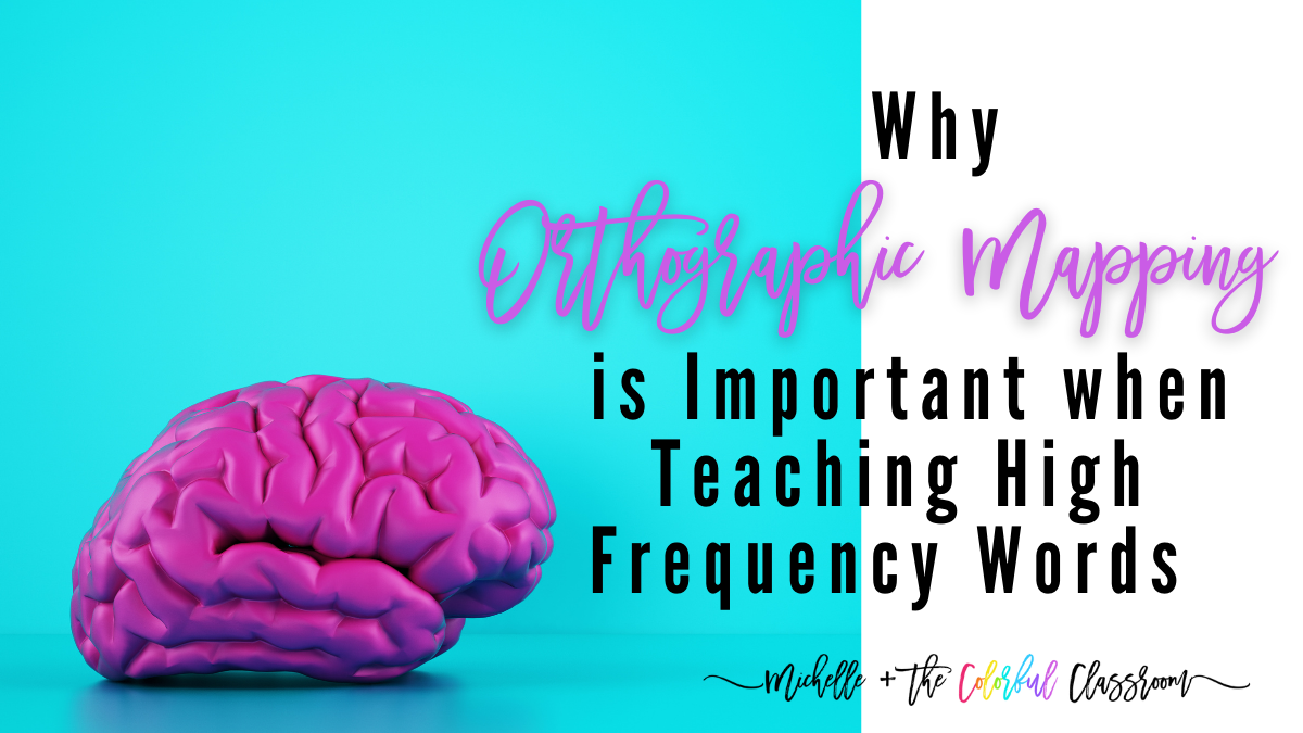 Why Orthographic Mapping is Important when Teaching High Frequency ...